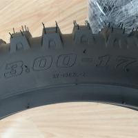 China 3.00-17 Dual Sport Motorcycle Tire 6PR 8PR Natural Rubber TT TL Black for sale
