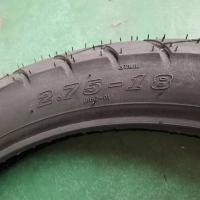 China Deep Pattern Motorcycle Tire 2.75-18 Tubeless A Class 10.5 Tensile Strength for sale