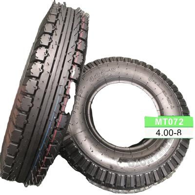 China 4.00-8 Motorcycle Tire 6PR 8PR Ply Rating 35-55% Natural Rubber for Scooter TT TL for sale