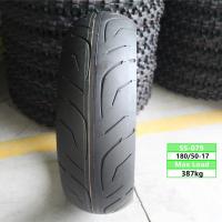 China High Load Capacity Motorcycle Tubeless Tyre 180/50/17 TL 45% Rubber Content for sale