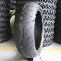 China 180/55/17 TL Motorcycle Tubeless Tyre 35-45% Rubber Content for Qingdao Port for sale