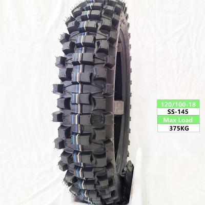 China Japan Market Motocross Tire 110/100-18 120/100-18 Deep Tread Pattern 45% Rubber Content for sale