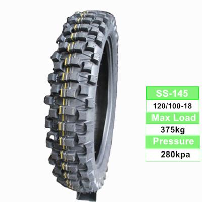 China Off Road Motorcycle Tire 110/100-18 120/100-18 120/90-18 Motocross Tire 35-45% Rubber Content for sale