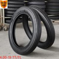 China 150km/h Sawtooth Pattern Motorcycle Tubeless Tire 4.00-19 for African Market for sale