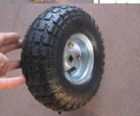 China Black Pneumatic Garden Cart Wheels 3.50-8 4.00-8 for Smooth Movement for sale