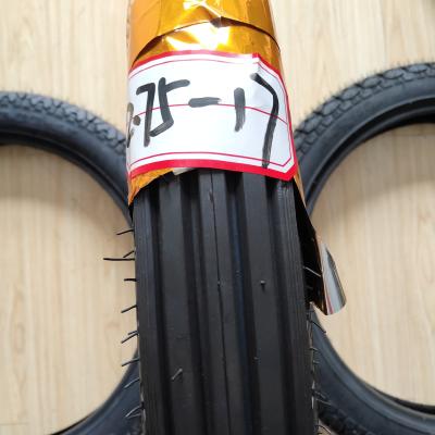 China 2.75-17 Motorcycle Tyre and Tube 6PR Natural Rubber 20000 km Work Life for sale