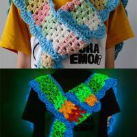 China 150D Crochet Glow In The Dark Yarn Knitting Weaving  Embroidery for sale
