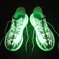 China Shoes Upper Glow Dark Yarn Polyester FDY Fluorescent Knitting Yarn for sale