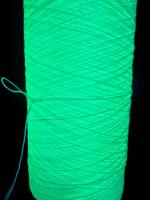 China green Glow Yarn For Crocheting  8 Hours Glowing Time Skin Safe for sale