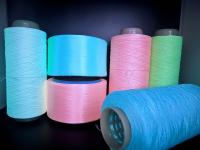China Polyester Fluorescent Knitting Yarn White Shoes Upper Glowing for sale