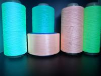China Polyester Glowing Diy Glow Yarn FDY Fluorescent Knitting  Shoes Upper for sale