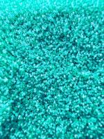China 0.4*0.4mm Sand Blasting Plastic Yellow Color Medium Size High Thermal Stability for sale