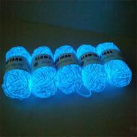 China 150D 2mm Glow Dark Yarn green Glow In The Dark Knitting Wool for sale