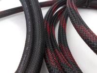China 0.22mm Polyester Yarn Anti-fire Black Polyester Monofilament Yarn Expandable Knitted Sleeve Pet Monofilament Yarn for sale