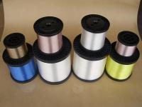 China 0.22mm Polyester Yarn Anti-fire Black Polyester Monofilament Yarn Expandable Knitted Sleeve Pet Monofilament Yarn for sale