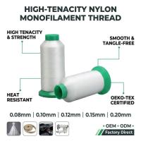 China 60D 80D 100D  0.10MM 0.12MM 0.14MM Monofilament Yarn Nylon Polyester PP  PE for Weaving Webbing Embroidery Factory Wholesale for sale