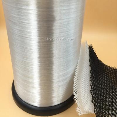 China 0.18MM 0.20MM 0.22mm Polyester Yarn Anti-fire Black Polyester Monofilament Yarn Expandable Knitted Sleeve Pet Braided Sleeve for sale