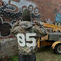 China Custom Camouflage Streetwear Print Oversized Zip Up Hoodies With Pocket for sale