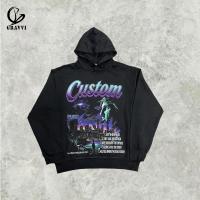 China Graphic Print Vintage Hoodies Hip Hop Loose Fit Casual Y2K Hoodies For Men for sale