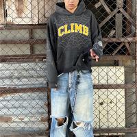 China Heavyweight 400gsm Sun Faded DTG Hoodie Distressed Drop Shoulder Streetwear Pullover for sale