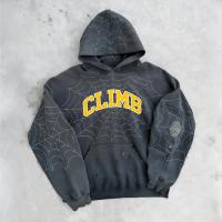 China Heavyweight 400gsm Sun Faded DTG Hoodie Distressed Drop Shoulder Streetwear Pullover for sale