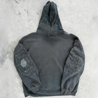 China Heavyweight 400gsm Sun Faded DTG Hoodie Distressed Drop Shoulder Streetwear Pullover for sale