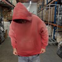 China Splicing Blank Loose Custom Made Hoodies Acid Wash Oversize Street Wear for sale