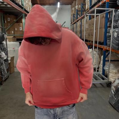 China Splicing Blank Loose Custom Made Hoodies Acid Wash Oversize Street Wear for sale