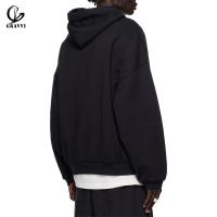 China Custom Heavyweight Blank Hoodie Fleece Oversized Puff Printing Streetwear Low MOQ for sale