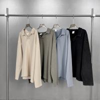 China Washed Heavy Blank Hoodie Heavyweight 330gsm Drop Shoulder Oversized Polo Sweatshirts For Men for sale