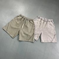 China Vintage Streetwear Sweatpants Washed Heavy Cotton Shorts Unisex Loose Fit Streetwear Daily Wear for sale