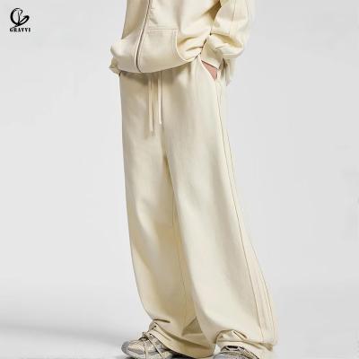 China Heavyweight Men Sweatpants Cotton French Terry Oversized Flared Baggy Sweatpants for sale