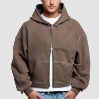 China 500Gsm Mens Oversized Hoodie Blank Heavyweight Oversized French Terry Cool Hoodies For Men for sale