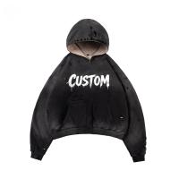 China 380gsm Men Hoodies Distressed Oversized Hoodies Vintage Acid Wash for sale