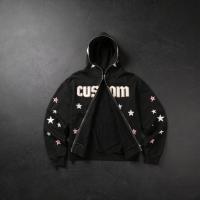 China Custom Screen Print Full Zip up Hoodies Streetwear OEM for sale