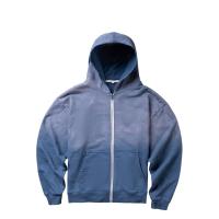 China Custom Heavyweight Oversized Acid Washed Zip Up Hoodies Streetwear for sale