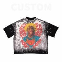 China Custom Oversized 280GSM T Shirt Digital Print Streetwear for Men for sale