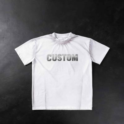 China Custom Logo 100%Cotton Oversized T Shirt Blank Streetwear for Men for sale