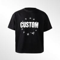 China Custom 260gsm Silk Print Oversized T Shirt Vintage Wash Streetwear for sale