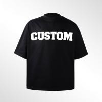 China Custom Oversized T Shirt High Crewneck Graphic Streetwear for Men for sale