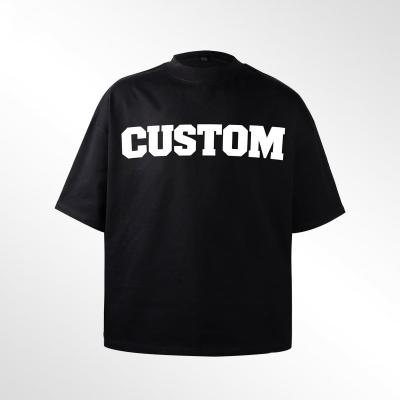 China Custom Oversized T Shirt High Crewneck Graphic Streetwear for Men for sale