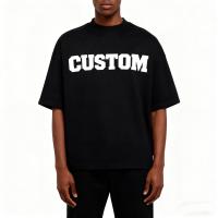 China Custom Oversized T Shirt High Crewneck Graphic Streetwear for Men for sale
