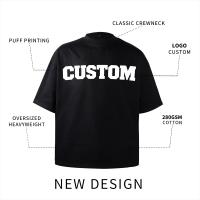 China Custom Oversized T Shirt High Crewneck Graphic Streetwear for Men for sale