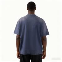 China Custom 260gsm Oversized Vintage Wash T Shirt Heavyweight Cotton for sale