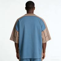 China Custom Oversized Cut & Sew Heavyweight T Shirt 280GSM Streetwear for sale