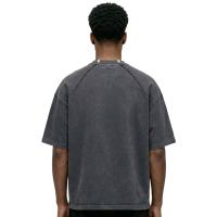 China Custom Distressed Heavyweight Cotton T Shirts Vintage Wash Oversized Streetwear for sale