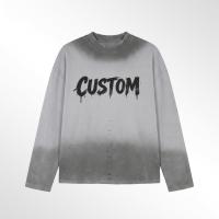 China Moisture Wicking Men T Shirts Skin Friendly Dip Dye Streetwear for sale