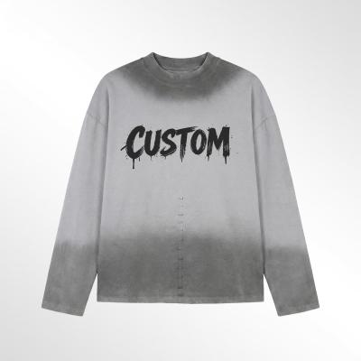 China Moisture Wicking Men T Shirts Skin Friendly Dip Dye Streetwear for sale