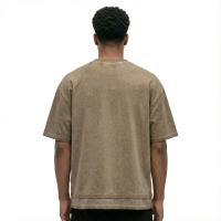 China Acid Wash Men T Shirts OEM Custom Logo Apparel Distressed Graphic T Shirt for sale