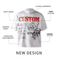 China Breathable Oversized T Shirt Dirty Wash Heavyweight T Shirts for sale